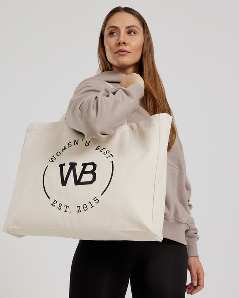 Printed Tote Bag Off White